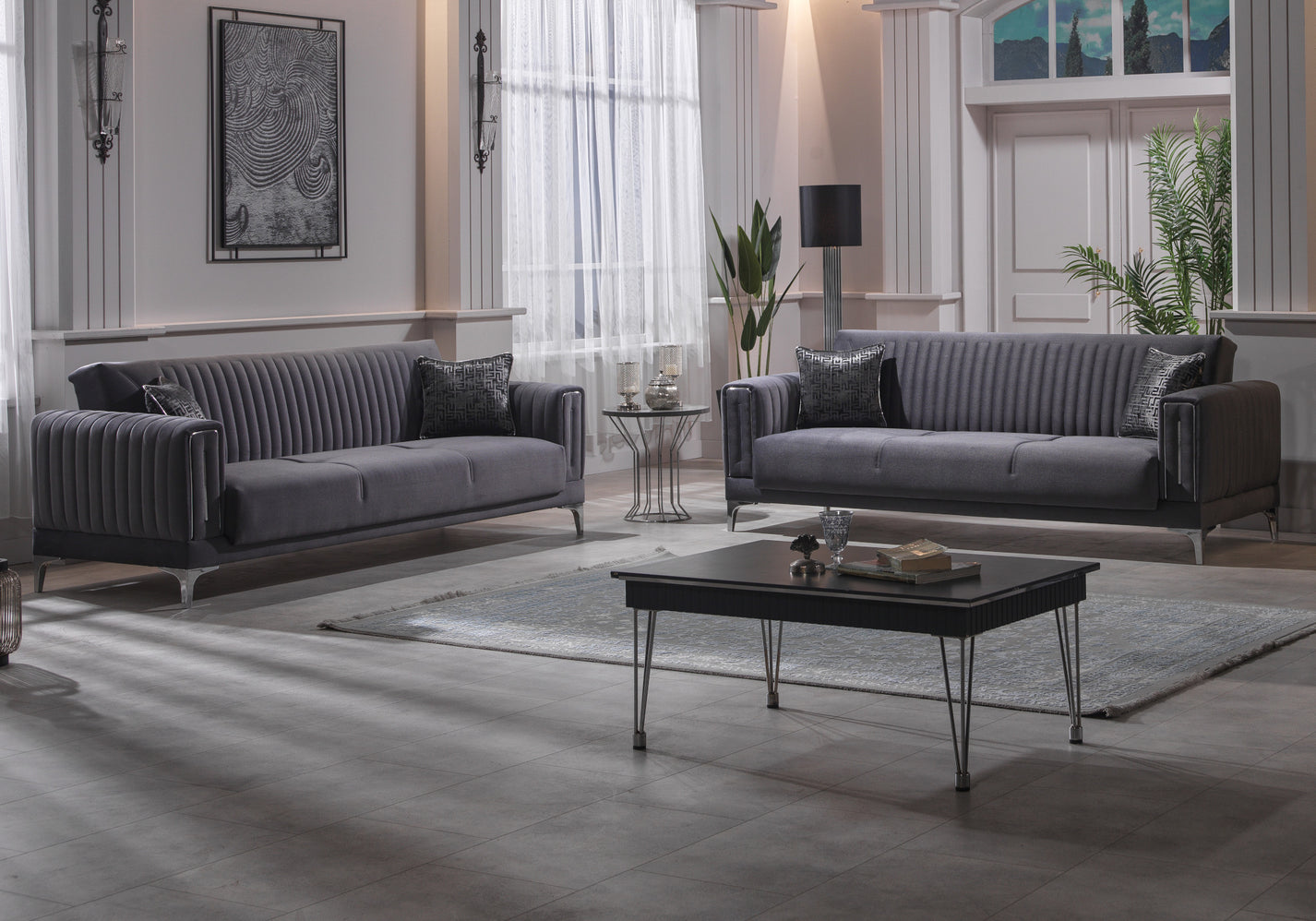 ASYA DELUXE Modern Gri Kanepe Takımı: Konfor ve Şıklığı – KELEKCI